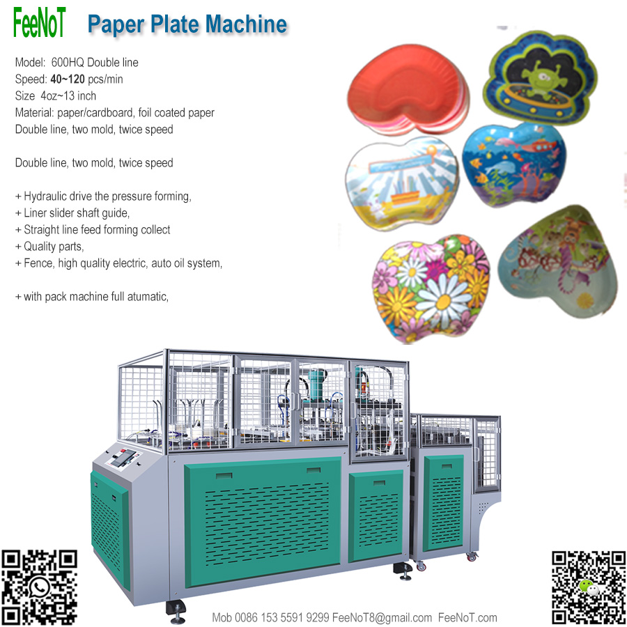 Irregular paper plate machine 600h new tech | FeeNoT New Tech Machinery